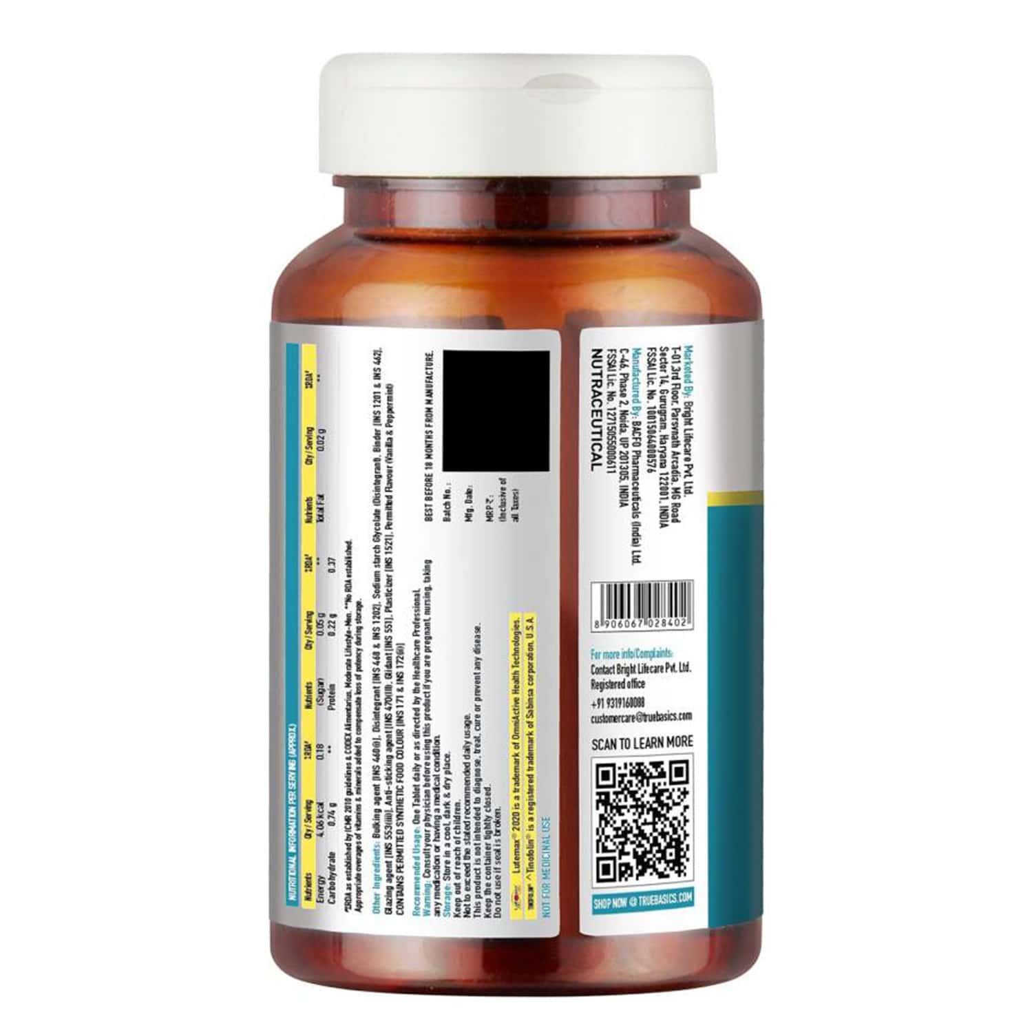 Buy TRUEBASICS MULTIVIT SPORT ONE DAILY, MULTIVITAMIN FOR SPORTS, 90 ...