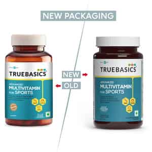 Buy TRUEBASICS MULTIVIT SPORT ONE DAILY, MULTIVITAMIN FOR SPORTS, 90 ...