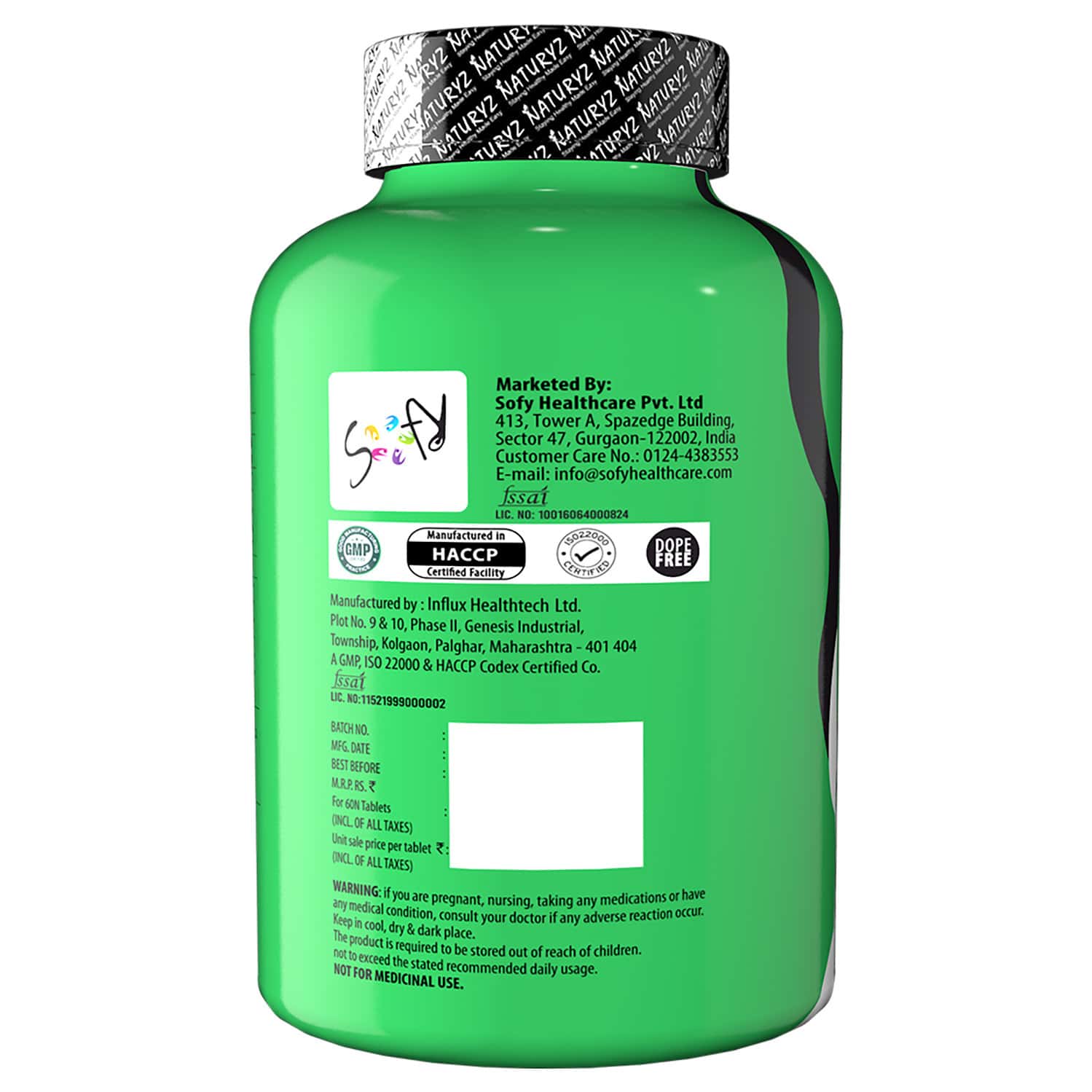 Buy NATURYZ TESTO-6 PLANT BASED SUPPLEMENT FOR MEN WITH TRIBULUS, SAFED ...