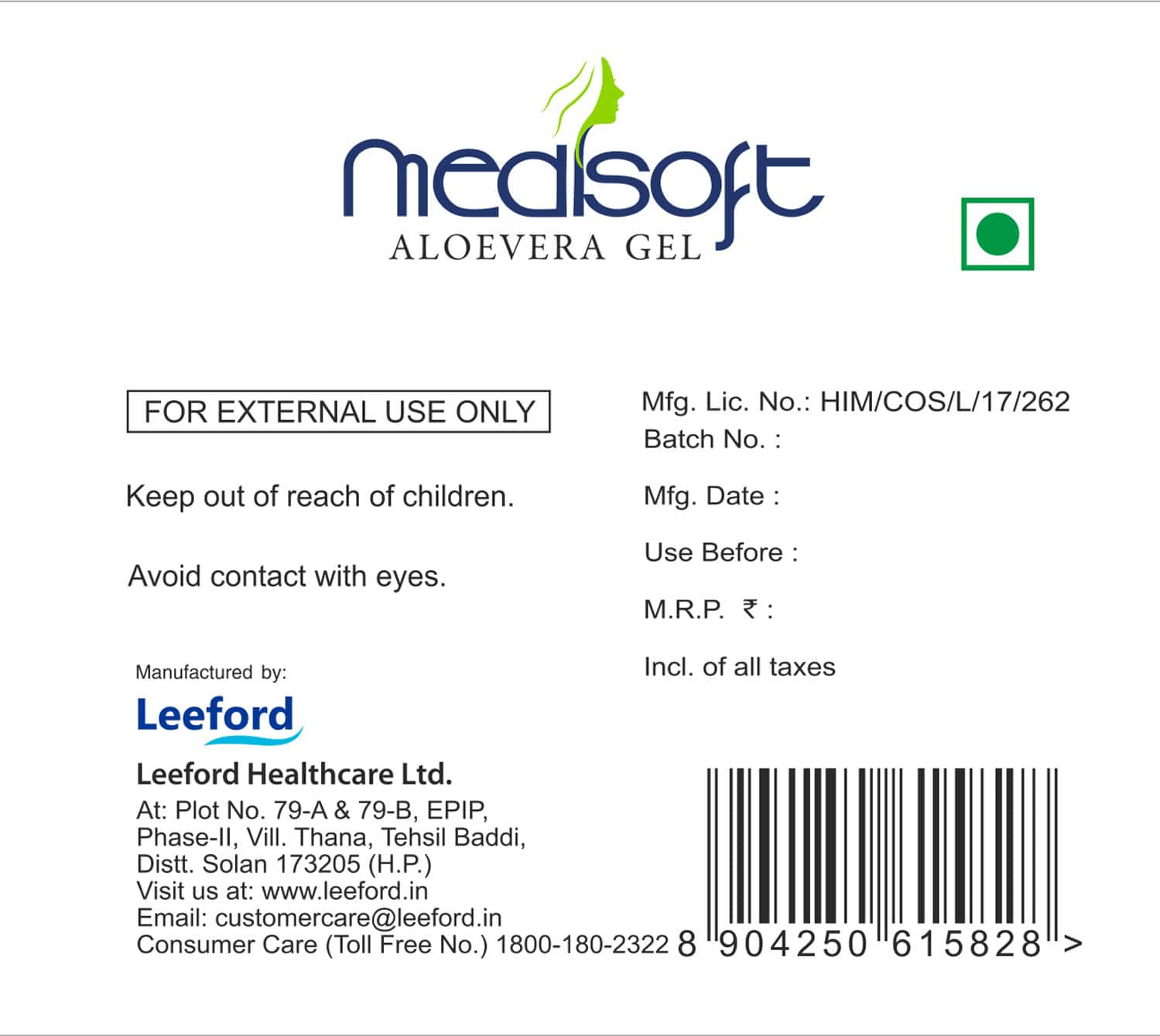 Buy MEDISOFT ALOEVERA MOISTURIZING BOTTLE OF 100GM GEL Online & Get ...