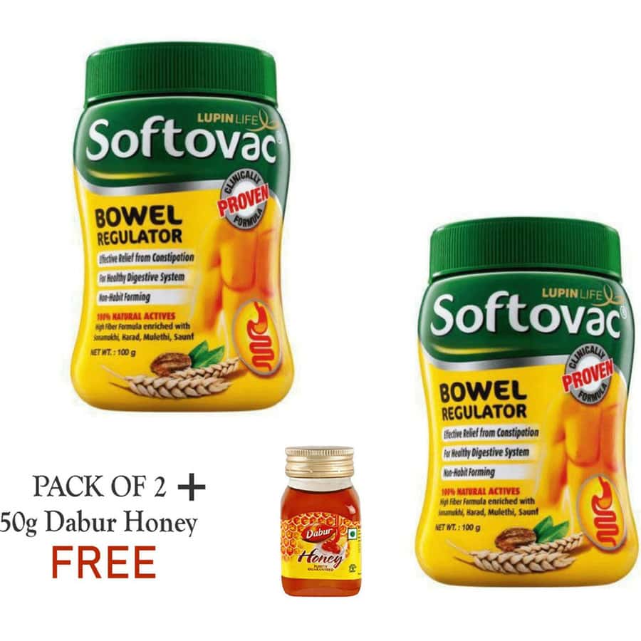 Buy SOFTOVAC SF CONSTIPATION POWDER BOTTLE OF 250 G PACK OF 2+ FREE ...