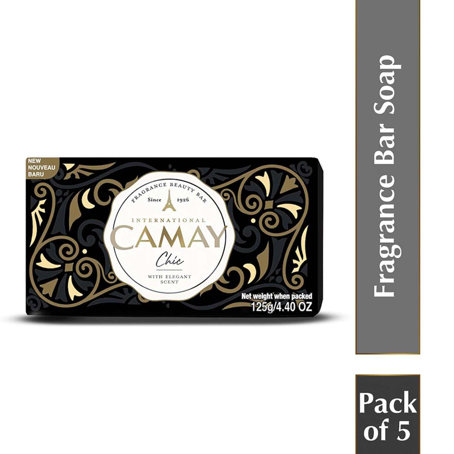 Buy CAMAY CHIC CITRUS BEAUTY SOAP COMBO PACK WITH AROMATIC WOOD -125 *5 ...