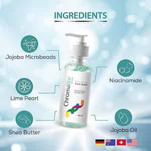 Buy CHROMALITE SKIN LIGHTENING FACE WASH BOTTLE OF 90 ML Online & Get ...