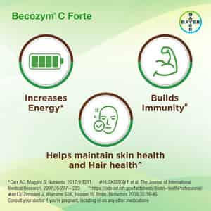 Buy BECOZYM C FORTE B COMPLEX WITH VITAMIN C AND BIOTIN STRIP OF 20 ...