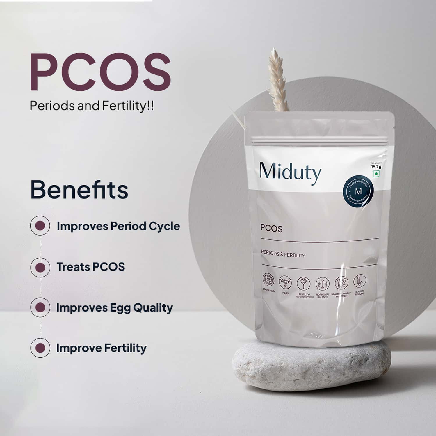 Buy MIDUTY PALAK NOTES PCOS POWDER PCOD - PCOS- HORMONAL BALANCE ...