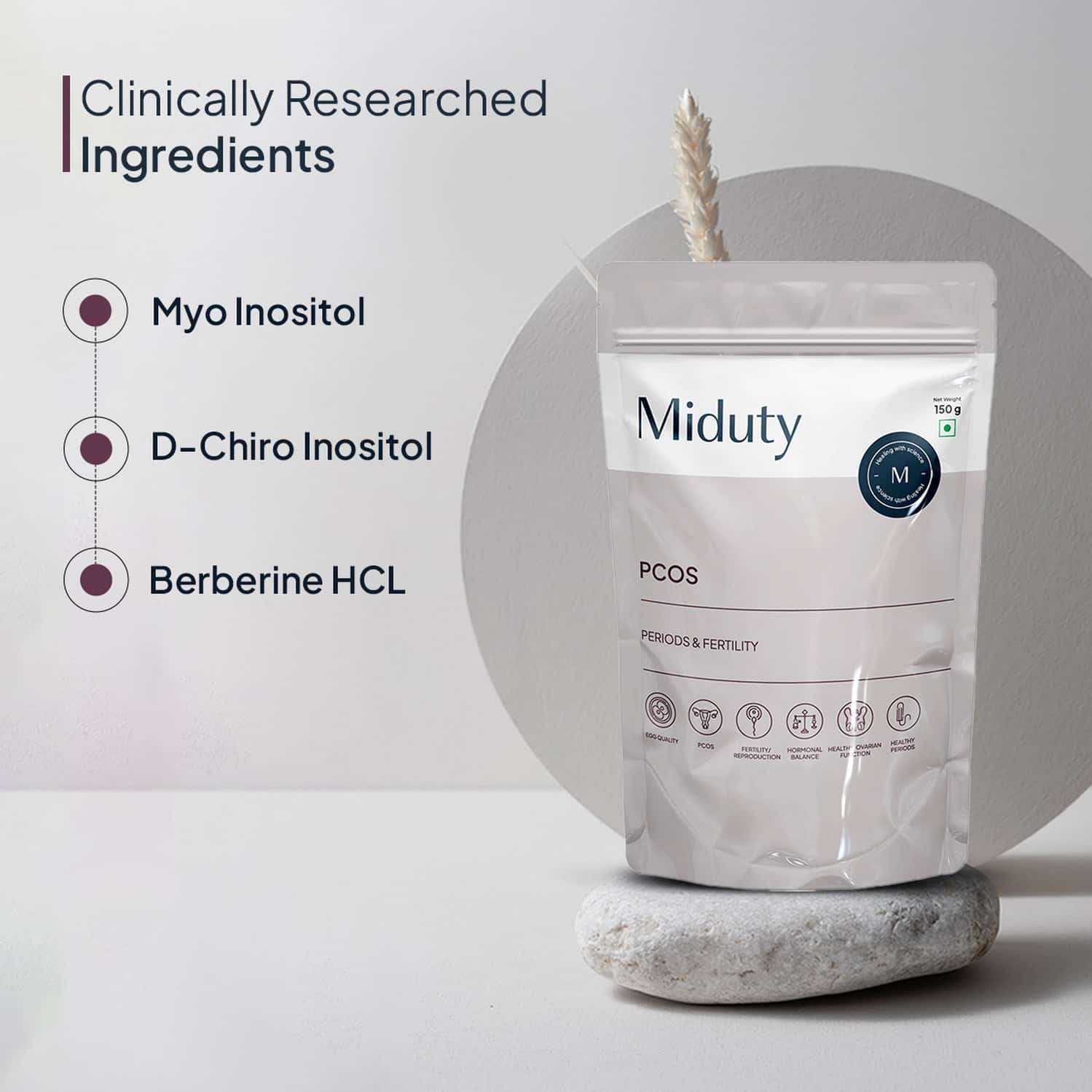 Buy MIDUTY PALAK NOTES PCOS POWDER PCOD - PCOS- HORMONAL BALANCE ...