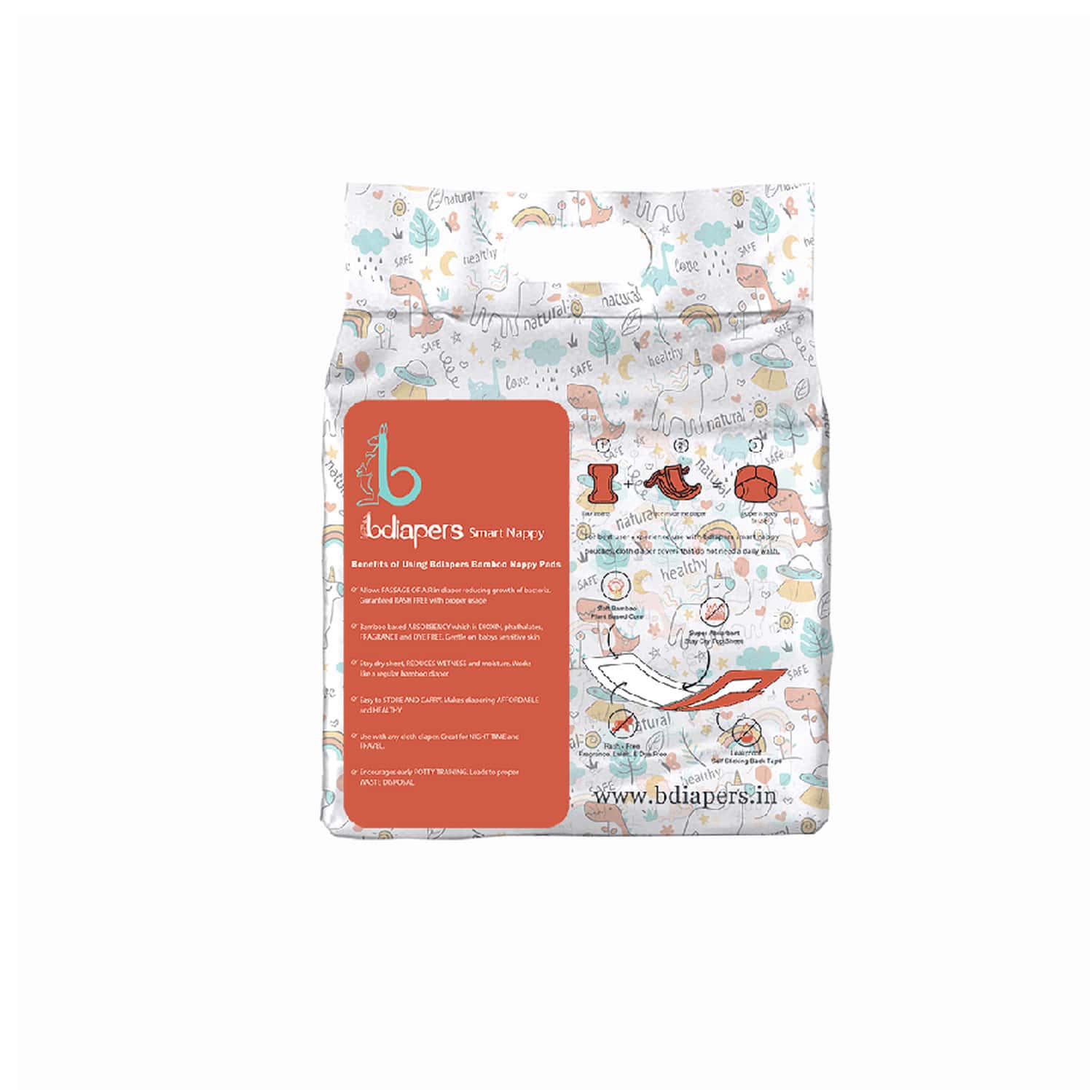 Buy LATEX AND DYE FREE 30 DISPOSABLE NAPPY PADS SIZE LARGE Online & Get ...