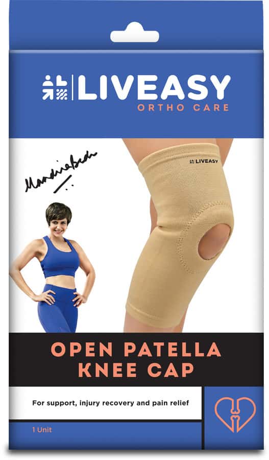 Buy LIVEASY ORTHO CARE OPEN PATELLA KNEE CAP LARGE Online & Get Upto 60 ...