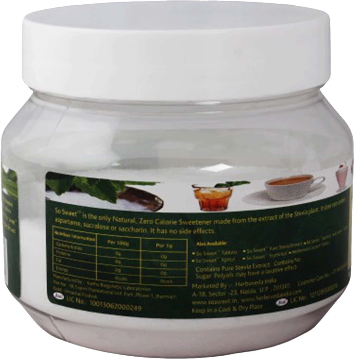 Buy SO SWEET STEVIA POWDER SUGAR FREE ZERO CALORIE SWEETENER (200G ...