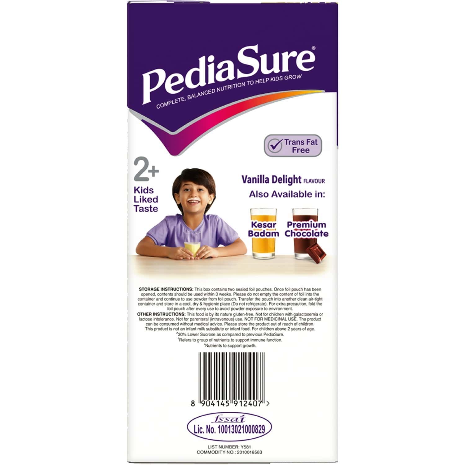 Buy PEDIASURE COMPLETE BALANCED NUTRITION TO HELP KIDS GROW - 1 KG ...