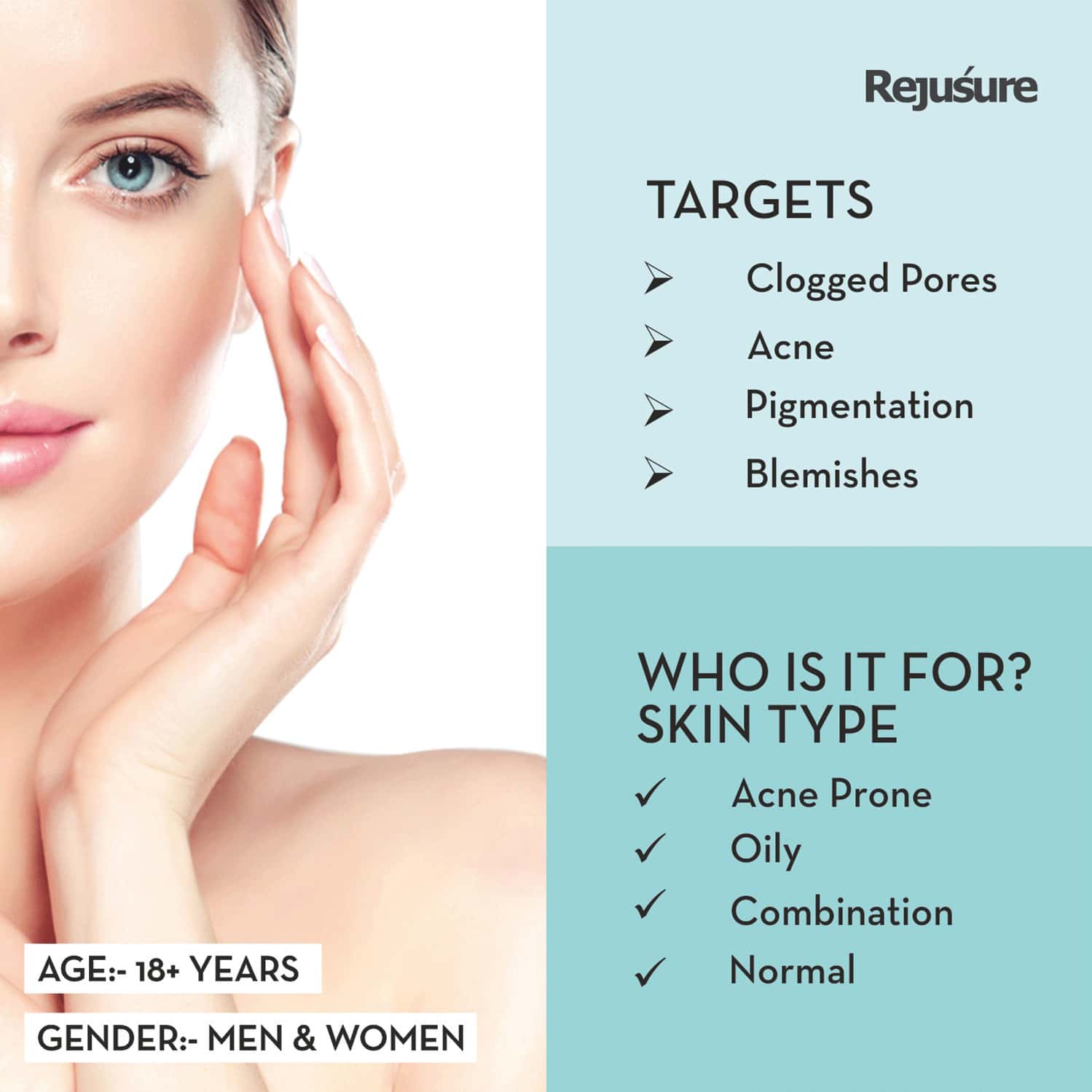 Buy REJUSURE LACTIC ACID 10 + HYALURONIC ACID 1 FACIAL EXFOLIATOR ...