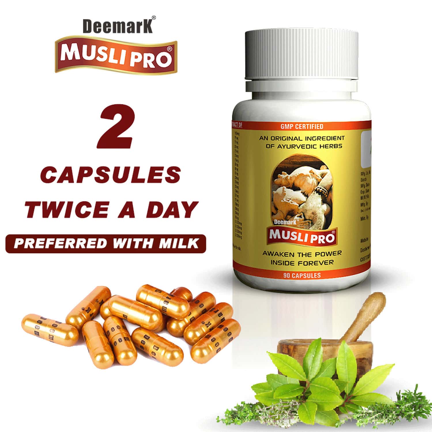 Buy DEEMARK MUSLI PRO TRIBULUS PURE HIMALAYAN SHILAJIT NATURAL GOKSHURA ...