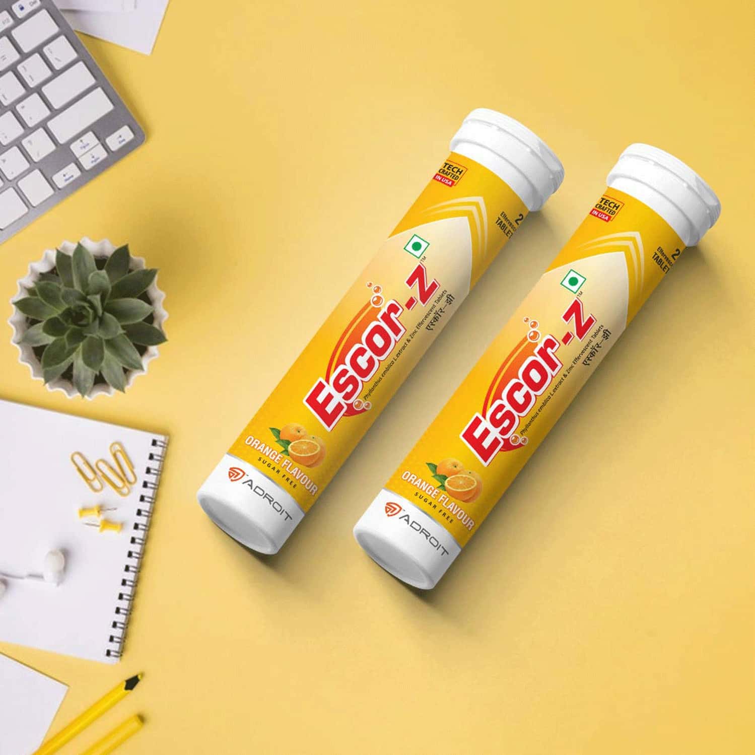 Buy ESCOR-Z EFFERVESCENT TABLETS | ORANGE FLAVOR|20 EFFERVESCENT ...