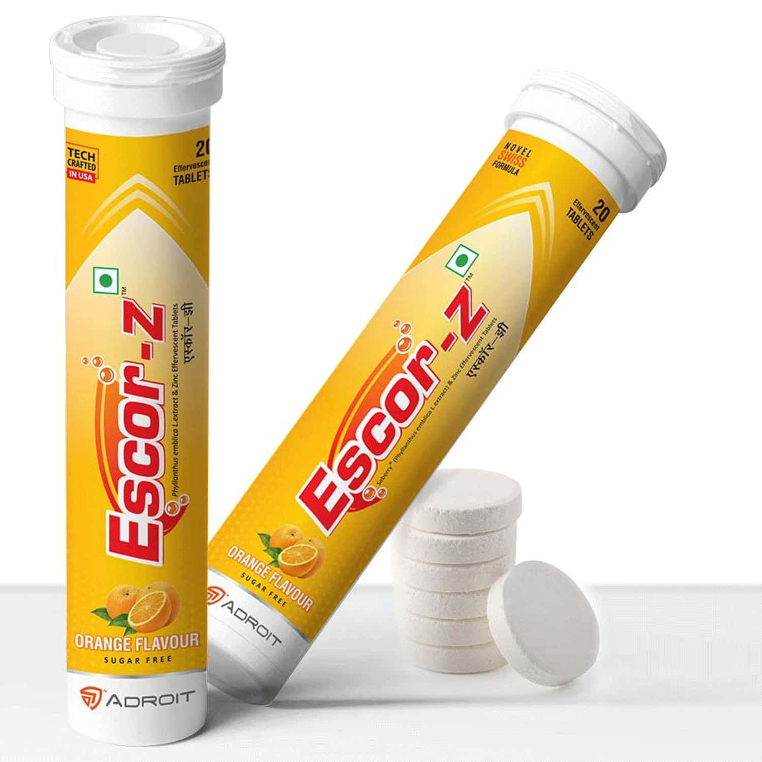 Buy ESCOR-Z EFFERVESCENT TABLETS | ORANGE FLAVOR|20 EFFERVESCENT ...