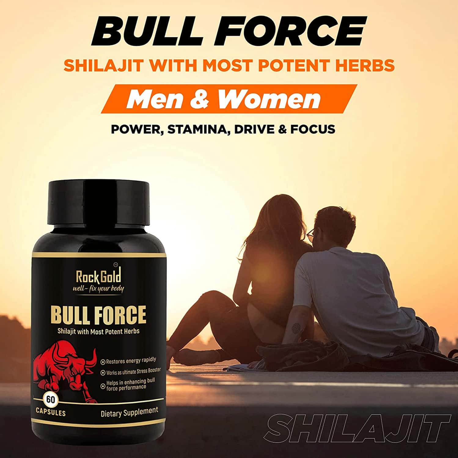 Buy ROCK GOLD BULL FORCE CAPSULE 500MG 60 CAPSULES (PACK OF 1) Online ...