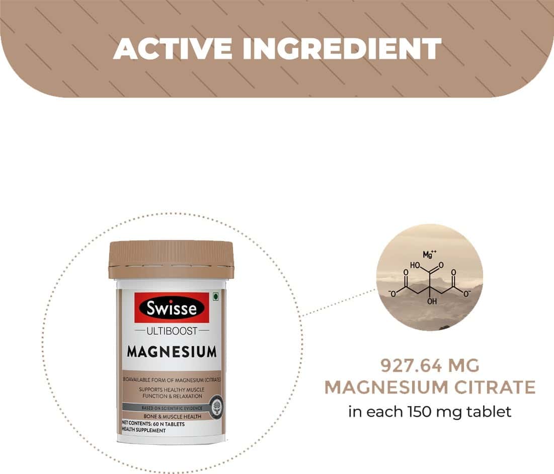 Buy SWISSE ULTIBOOST MAGNESIUM SUPPLEMENT FOR IMMUNITY MUSCLE ENERGY ...