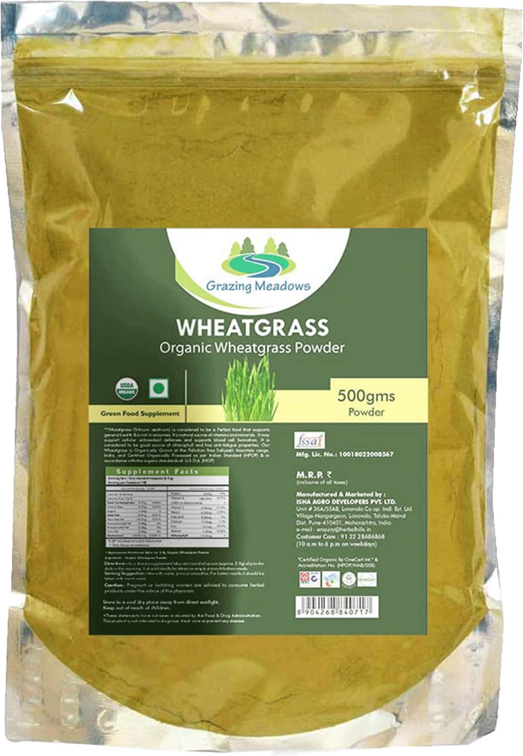 Buy AYURVEDIC LIFE WHEATGRASS 500GMS POWDER (PACK OF 4) Online & Get ...