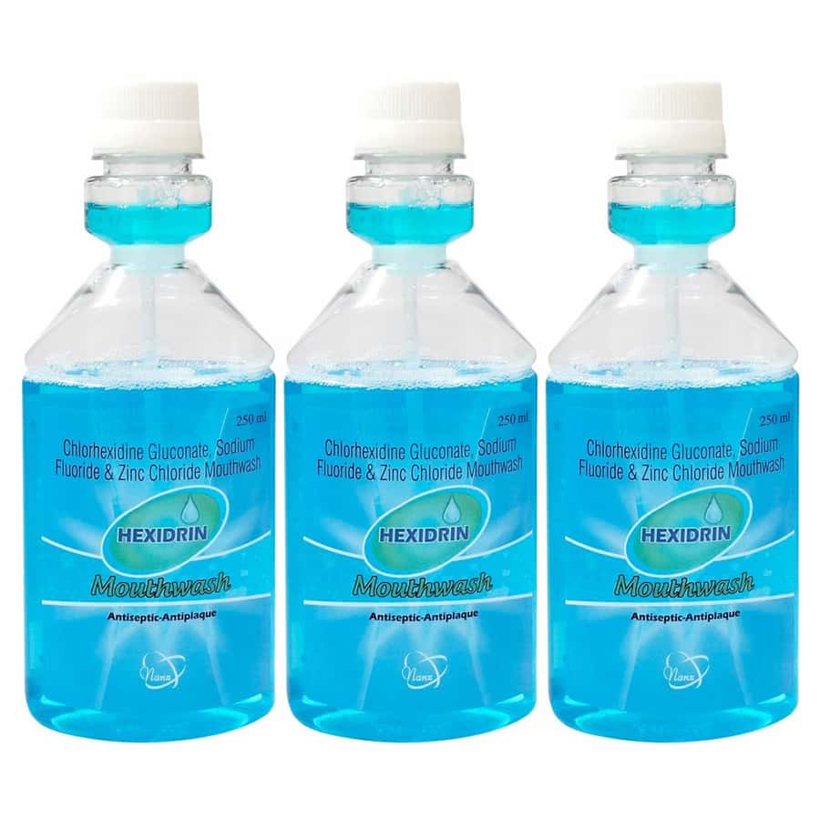 Buy HEXIDRIN COOL MINT ALCOHOL FREE MOUTHWASH| REMOVES 99.99% OF GERMS ...