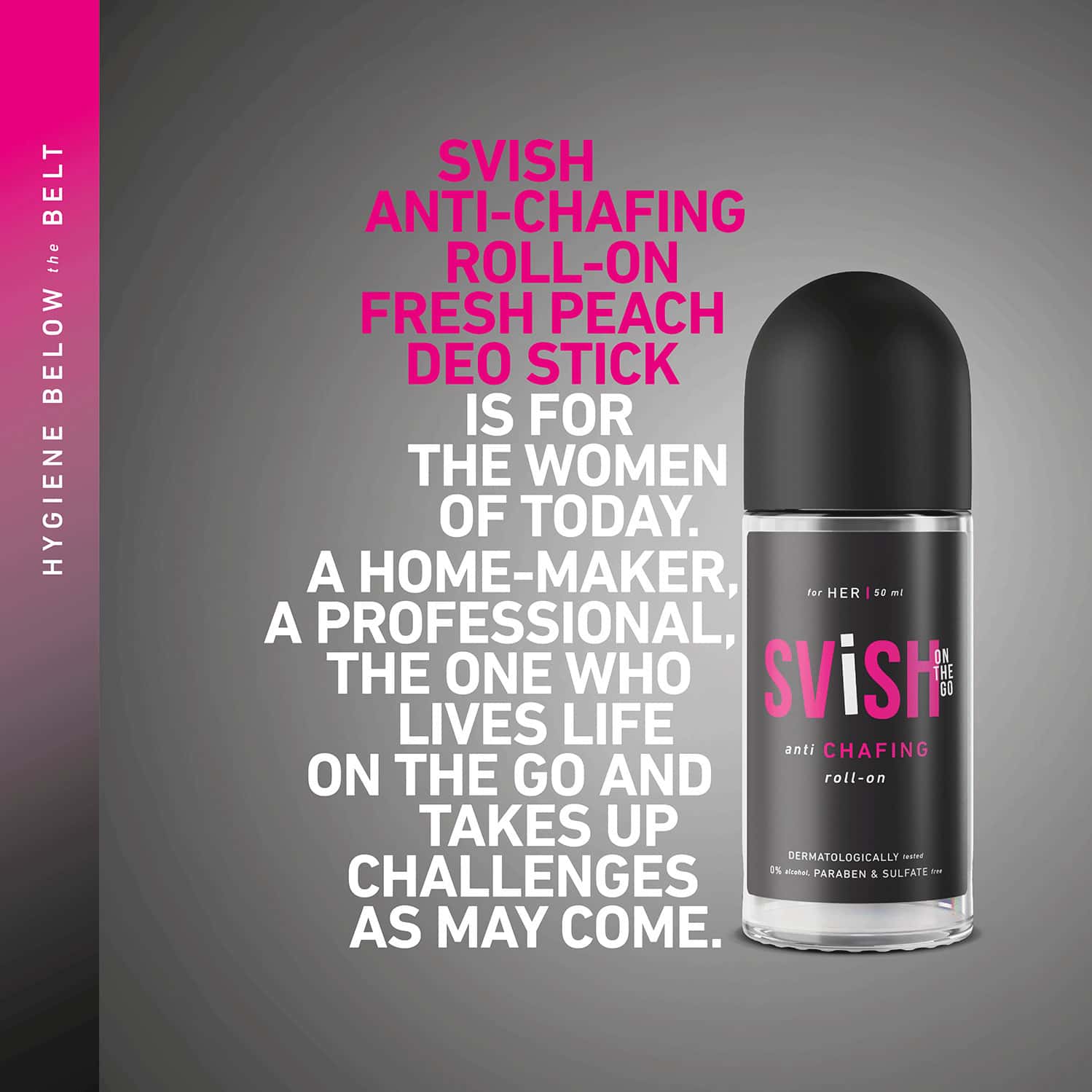 Buy SVISH ON THE GO INTIMATE HYGIENE ANTI CHAFING ROLL ON DEODORANT ...