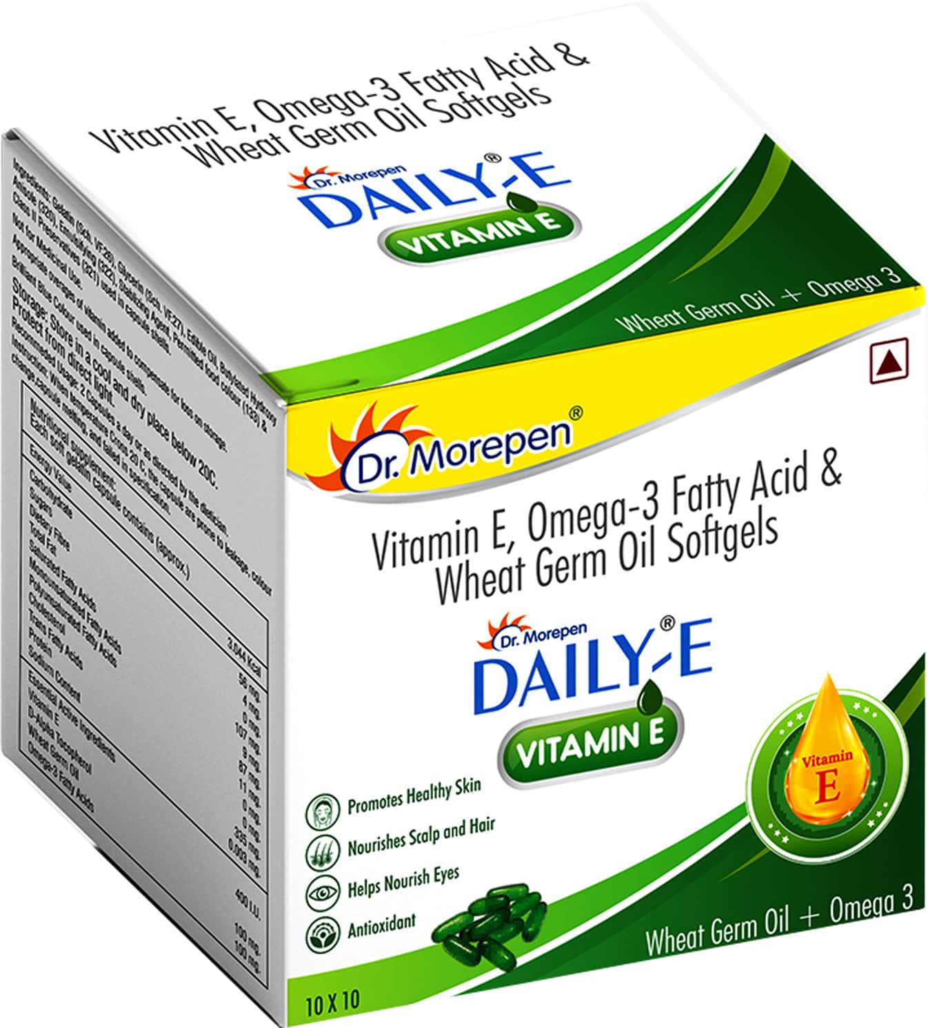 Buy DR. MOREPEN DAILY-E CAPSULES WITH NATURAL VITAMIN E OMEGA-3 FATTY ...