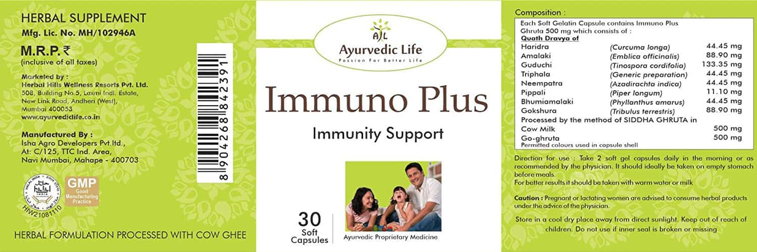 Buy AL-AYURVEDIC LIFE IMMUNO PLUS - 30 CAPSULE PACK OF 5 Online & Get ...
