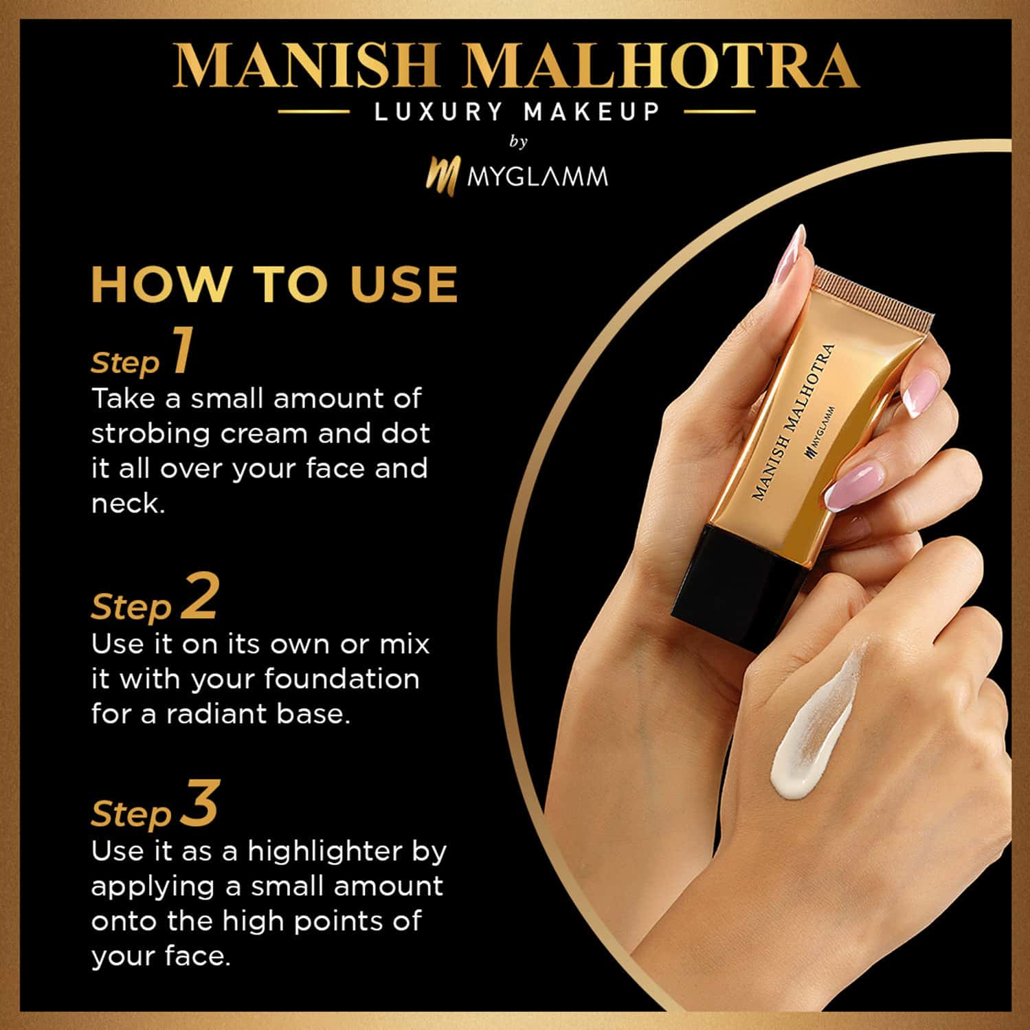 Buy MANISH MALHOTRA BEAUTY BY MYGLAMM STROBING CREAM -ENTICE Online ...