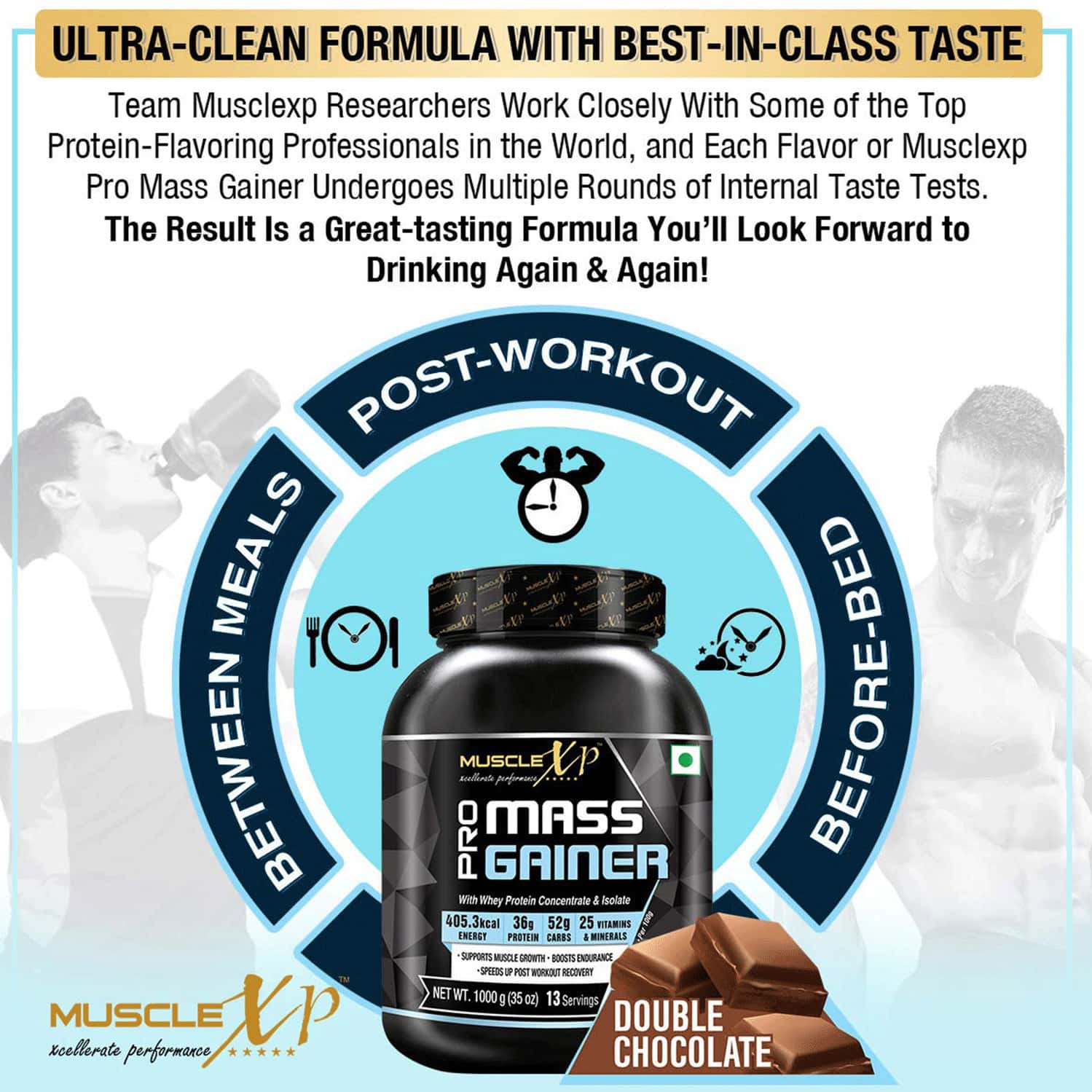 Buy MUSCLEXP PRO MASS GAINER - WITH WHEY PROTEIN ISOLATE 25 VITAMINS ...