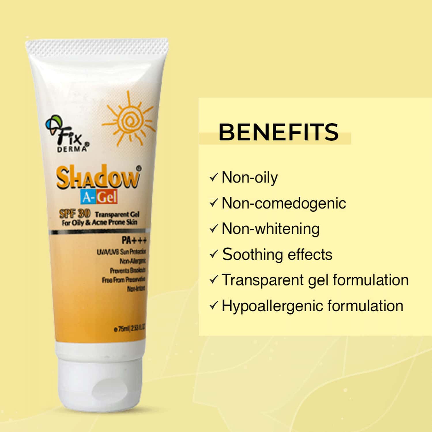 Buy FIXDERMA SHADOW SPF 30 A GEL 75ML Online & Get Upto 60% OFF at ...