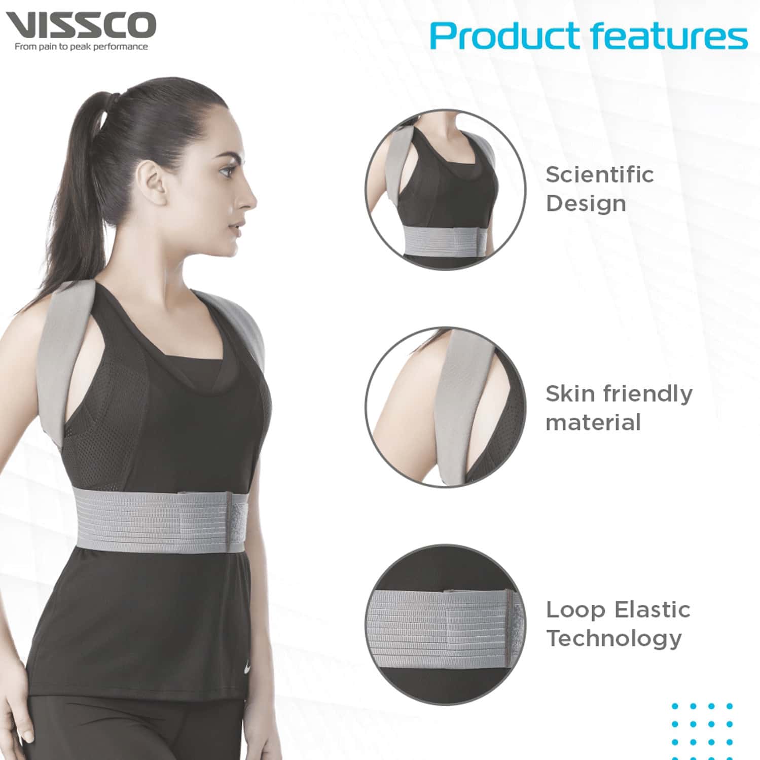 Buy VISSCO POSTURE AID (MODERATE SUPPORT) | IDEAL AID TO CORRECT ...