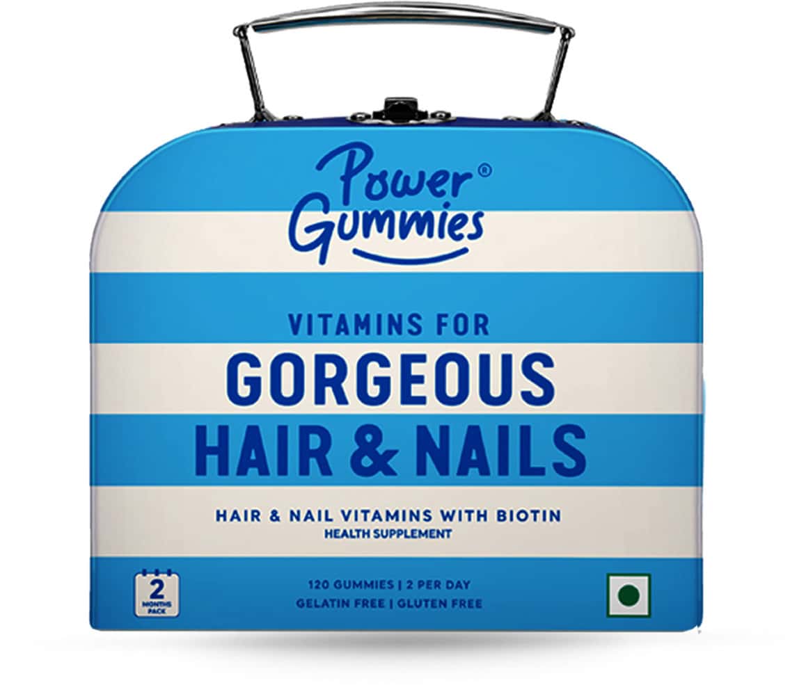 Buy POWER GUMMIES HAIR VITAMINS WITH BIOTIN MULTIVITAMIN GUMMIES (2 ...
