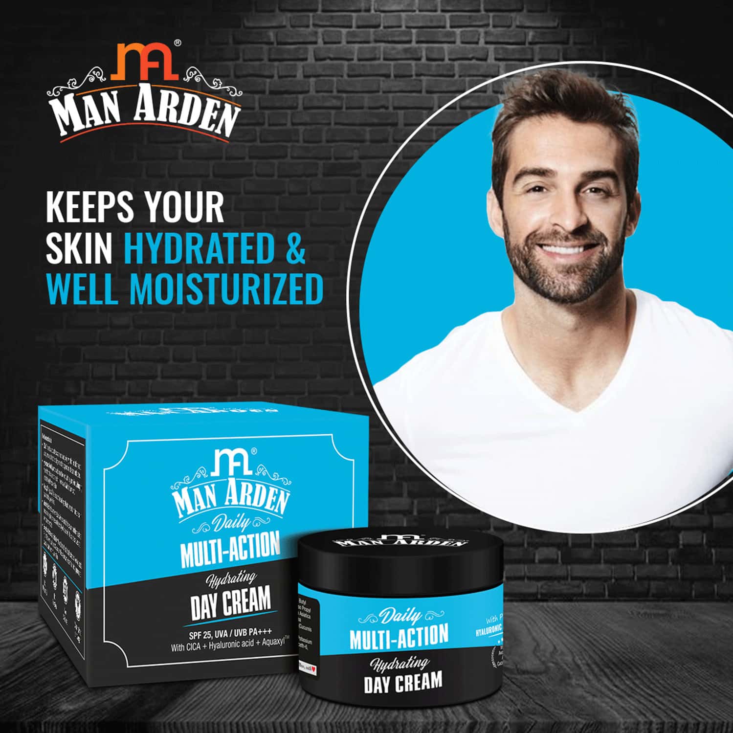 Buy MAN ARDEN DAILY MULTI-ACTION HYDRATING DAY CREAM CICASPF 25 UVA ...