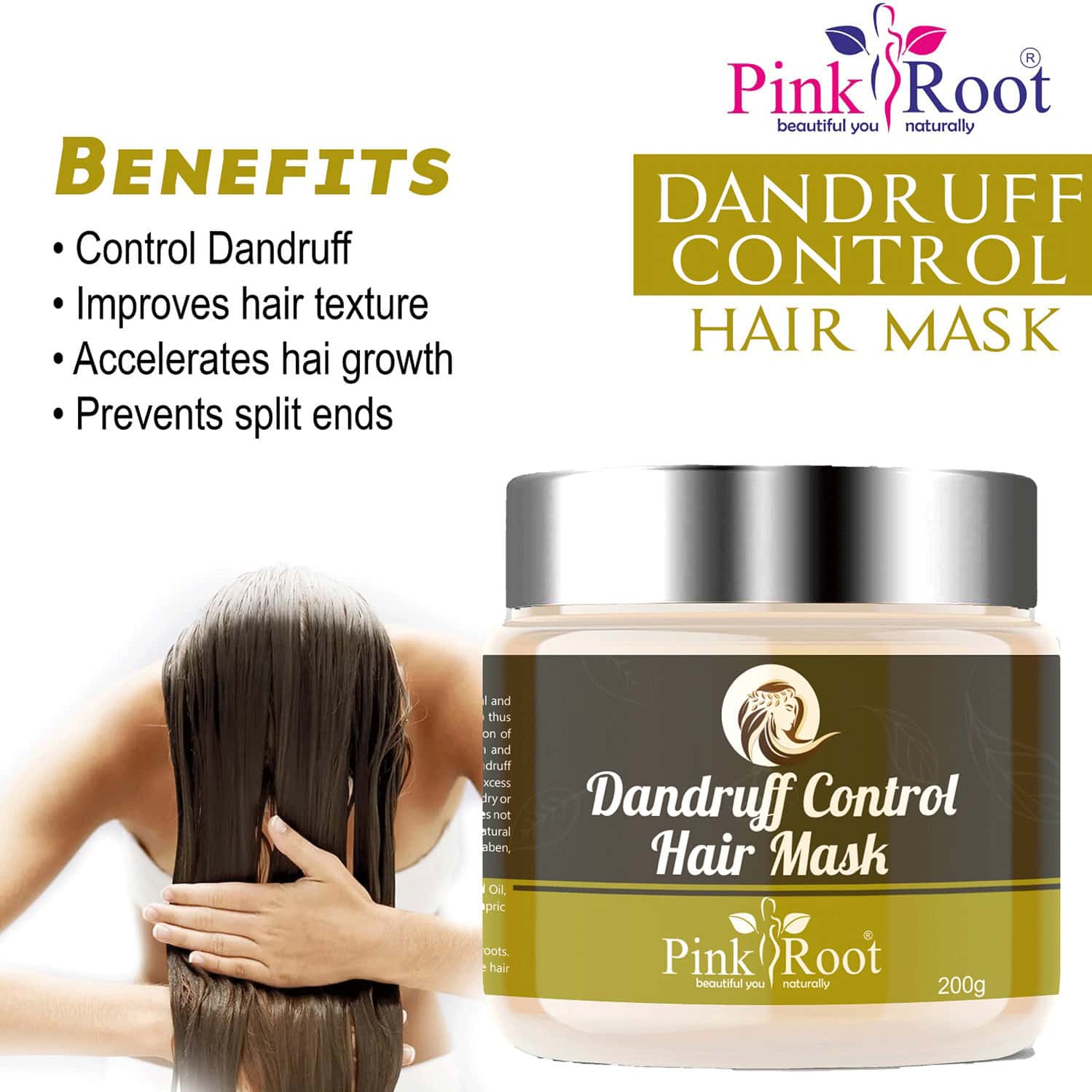 Buy PINK ROOT DANDRUFF CONTROL HAIR MASK 200GM Online & Get Upto 60% ...