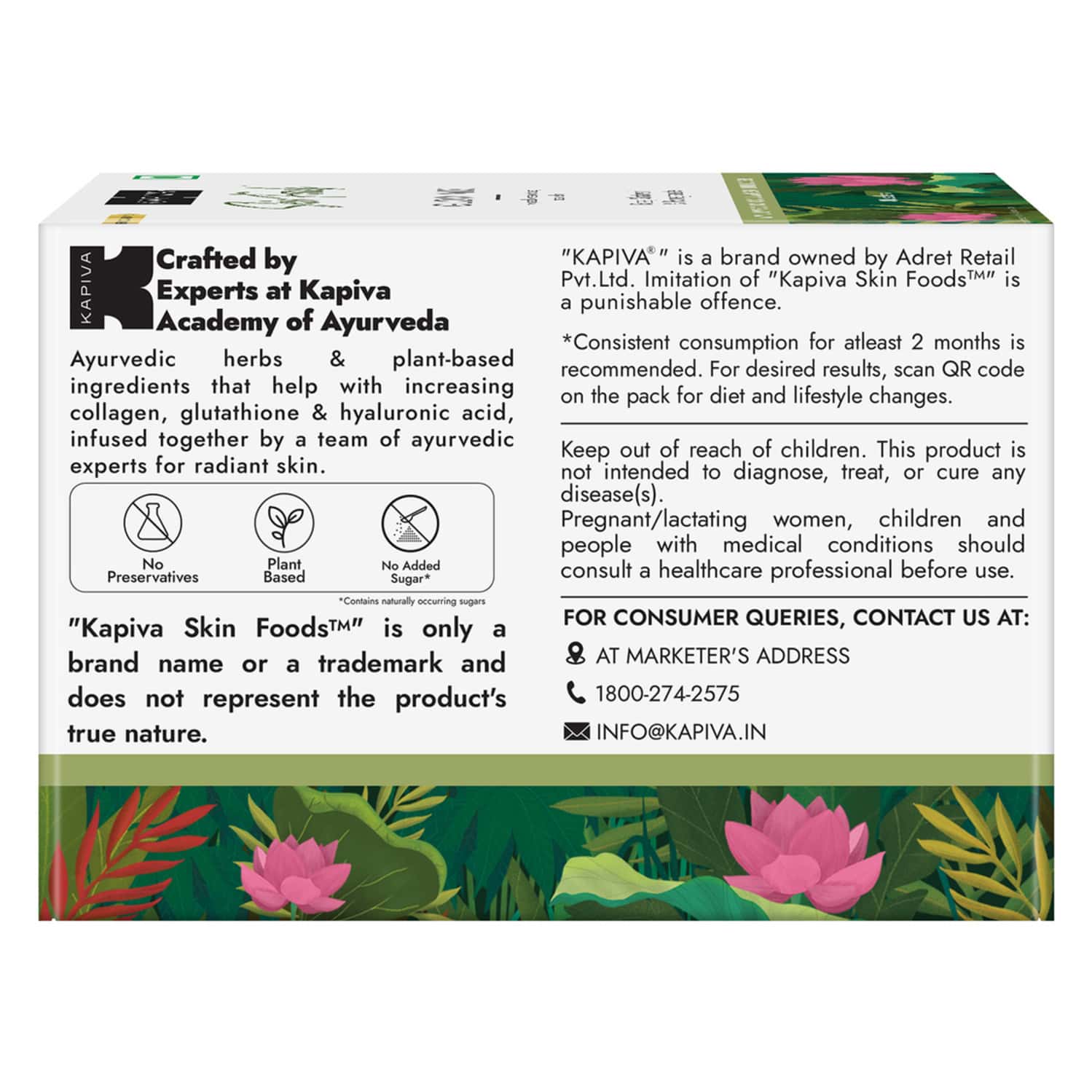 Buy KAPIVA SKIN FOODS GLOW POWDER 30 SACHETS Online & Get Upto 60% OFF ...