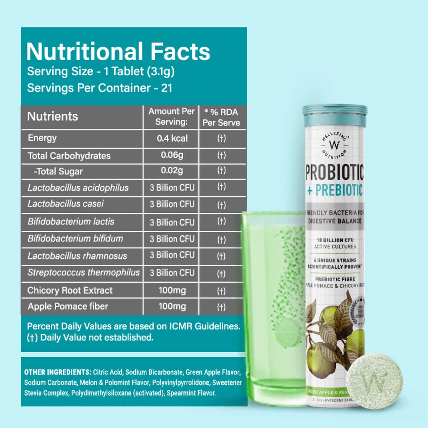 Buy WELLBEING NUTRITION DAILY PROBIOTIC+PREBIOTIC PLANT BASED 18 ...