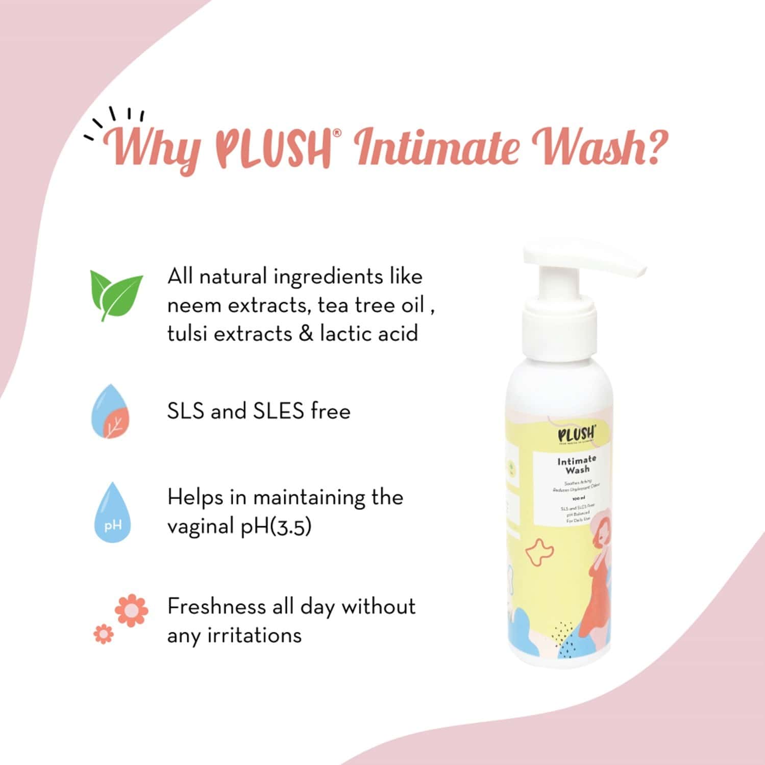 Buy PLUSH ALL NATURAL INTIMATE & VAGINAL WASH FOR WOMEN | RICH TEA TREE ...