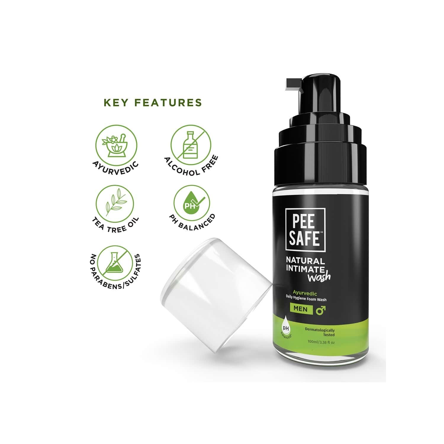 Buy PEE SAFE NATURAL INTIMATE WASH FOR MEN - 100 ML Online & Get Upto ...
