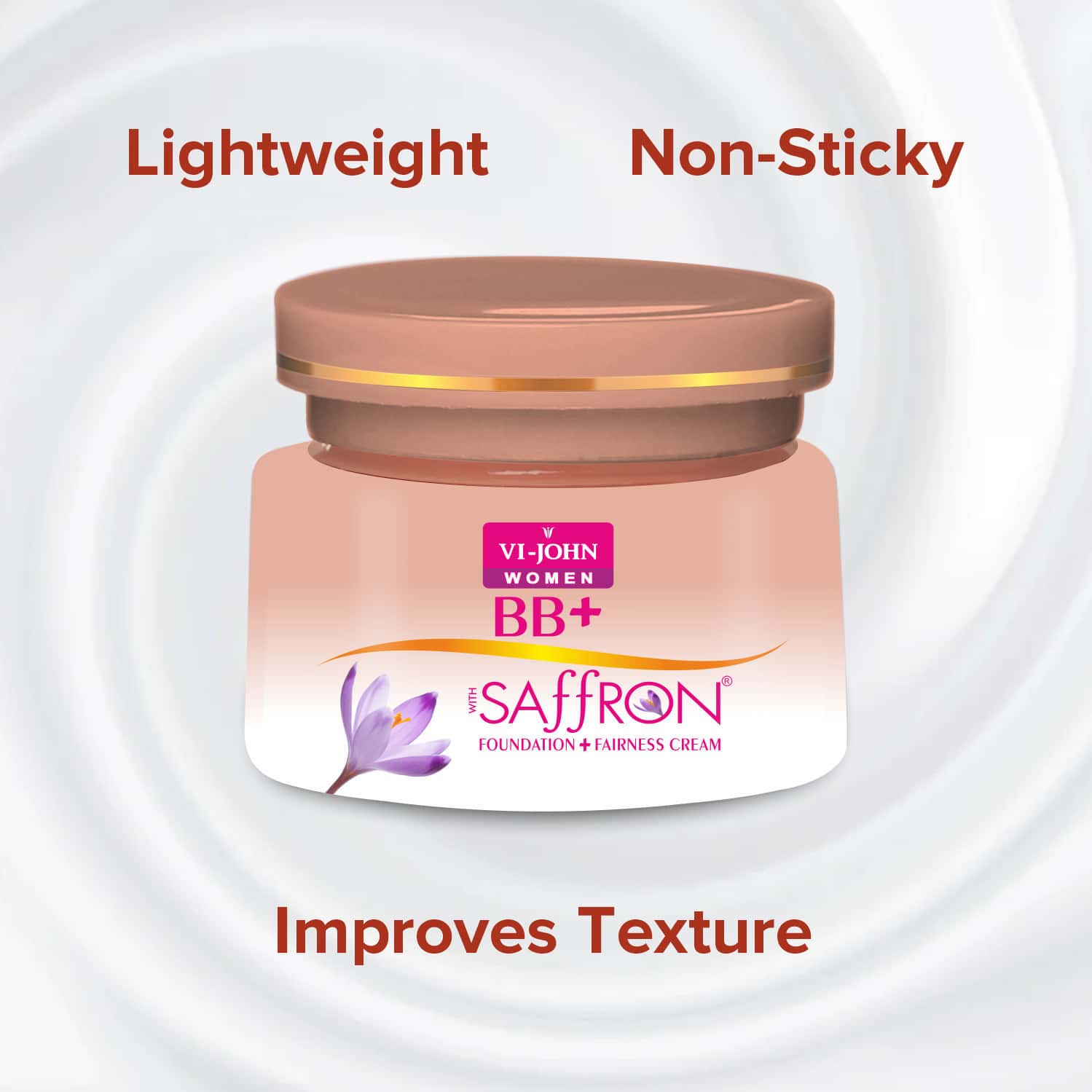 Buy VI-JOHN WOMEN SAFFRON BB+ FAIRNESS CREAM WITH FOUNDATION 50G Online ...
