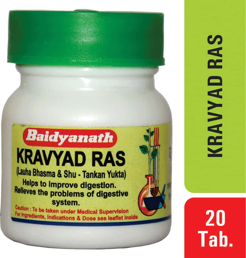 Buy BAIDYANATH KRAVYAD RAS TABLET 20 Online & Get Upto 60% OFF at PharmEasy