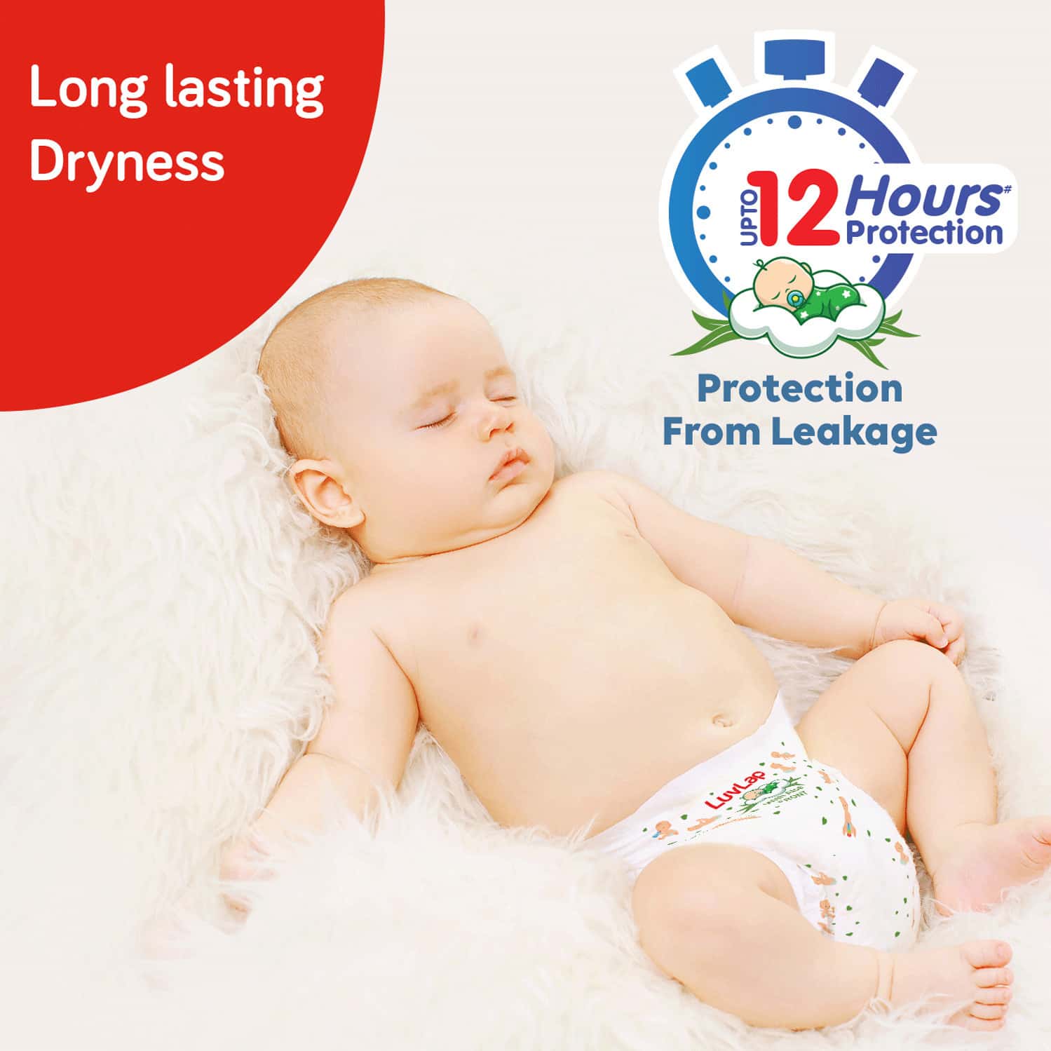 Buy LUVLAP DIAPER PANTS NEW BORN (NB) 0 TO 5KG 60 COUNT BABY DIAPER ...