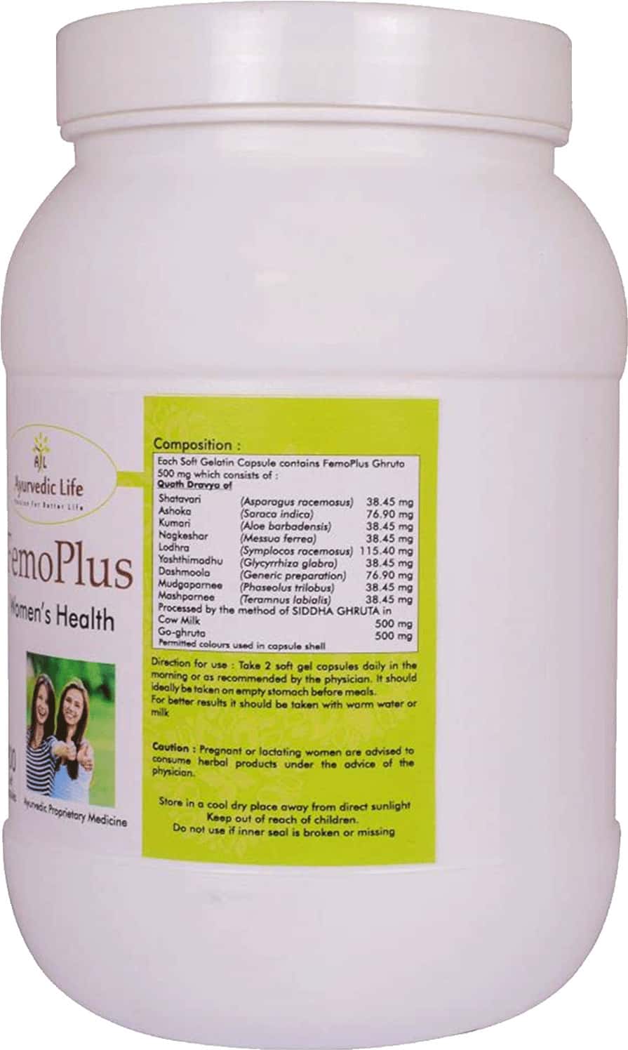 Buy AL-AYURVEDIC LIFE FEMO PLUS - 900 CAPSULES PACK OF 4 Online & Get ...