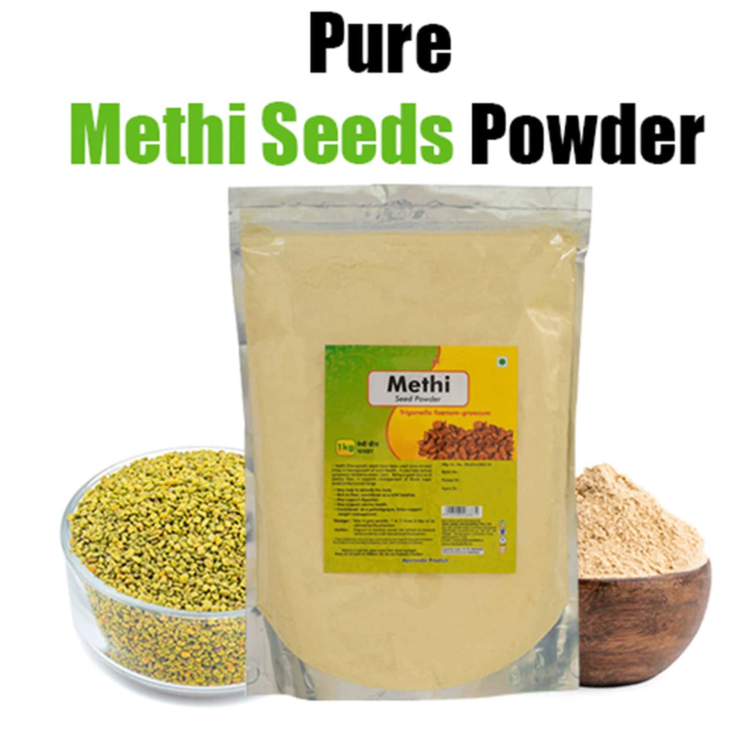 Buy HERBAL HILLS METHI SEED POWDER - 1KG - PACK OF 2 Online & Get Upto ...