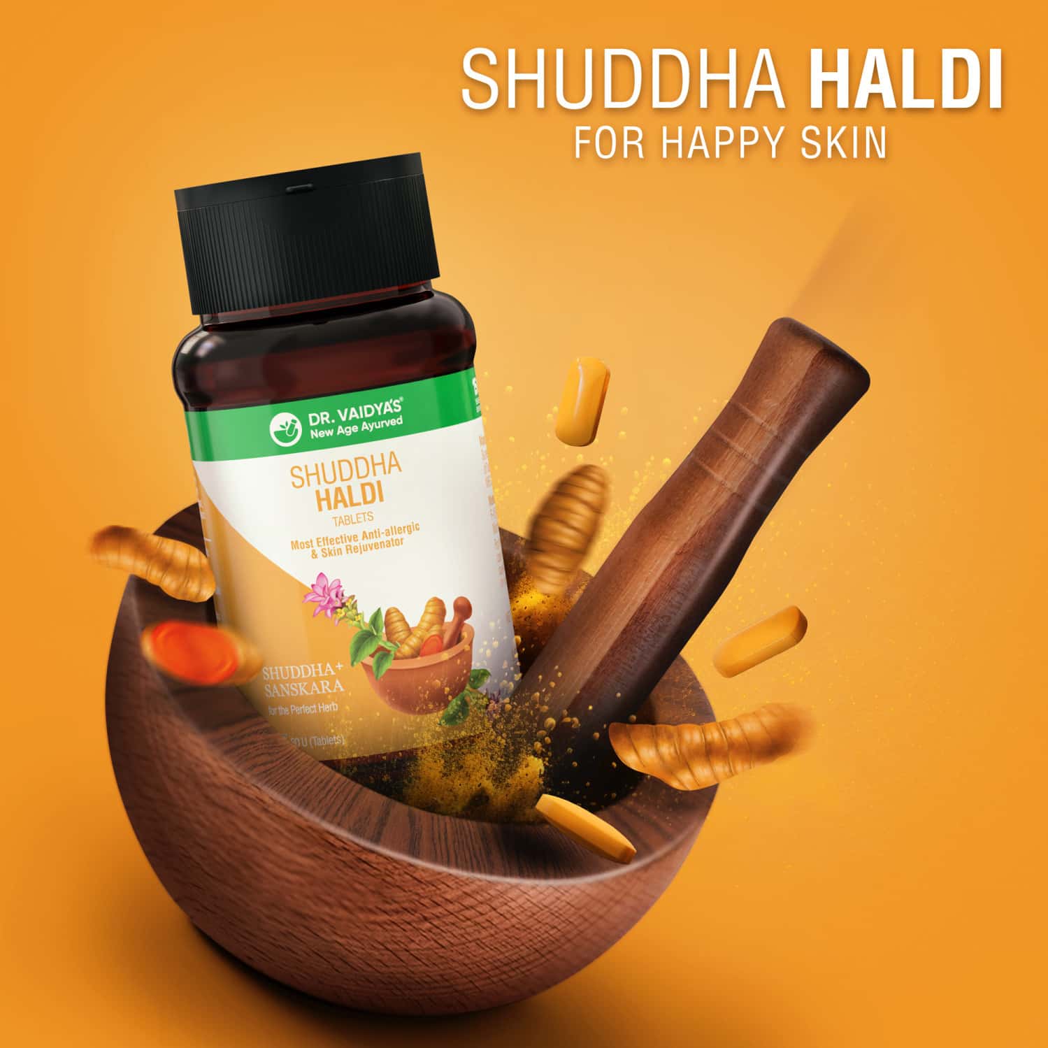 Buy DR. VAIDYA'S SHUDDHA HALDI TABLET 60S P2 Online & Get Upto 60% OFF ...