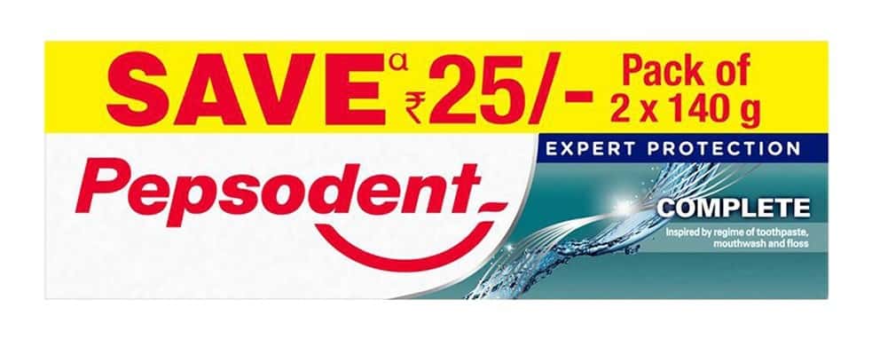 Buy Pepsodent Expert Protection Complete Toothpaste 2 X 140 Gm Online ...