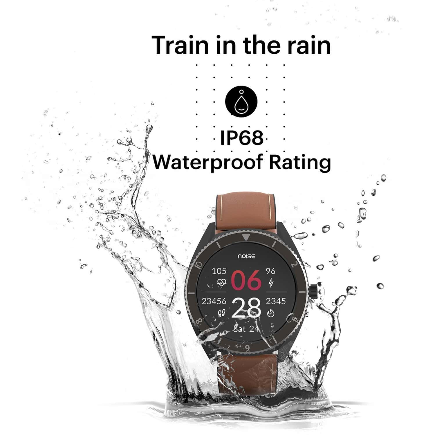 Buy NOISEFIT ENDURE SMARTWATCH WITH SPO2 (TAN BROWN) Online & Get Upto ...