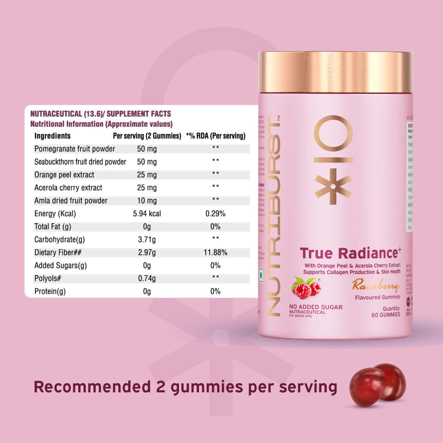 Buy NUTRIBURST TRUE RADIANCE GUMMIES FOR COLLAGEN IMPROVEMENT & HEALTHY ...