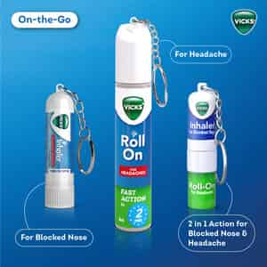 Buy NEW VICKS HEADACHE RELIEF ROLL-ON | 2S PACK | FAST ACTION IN 2 ...