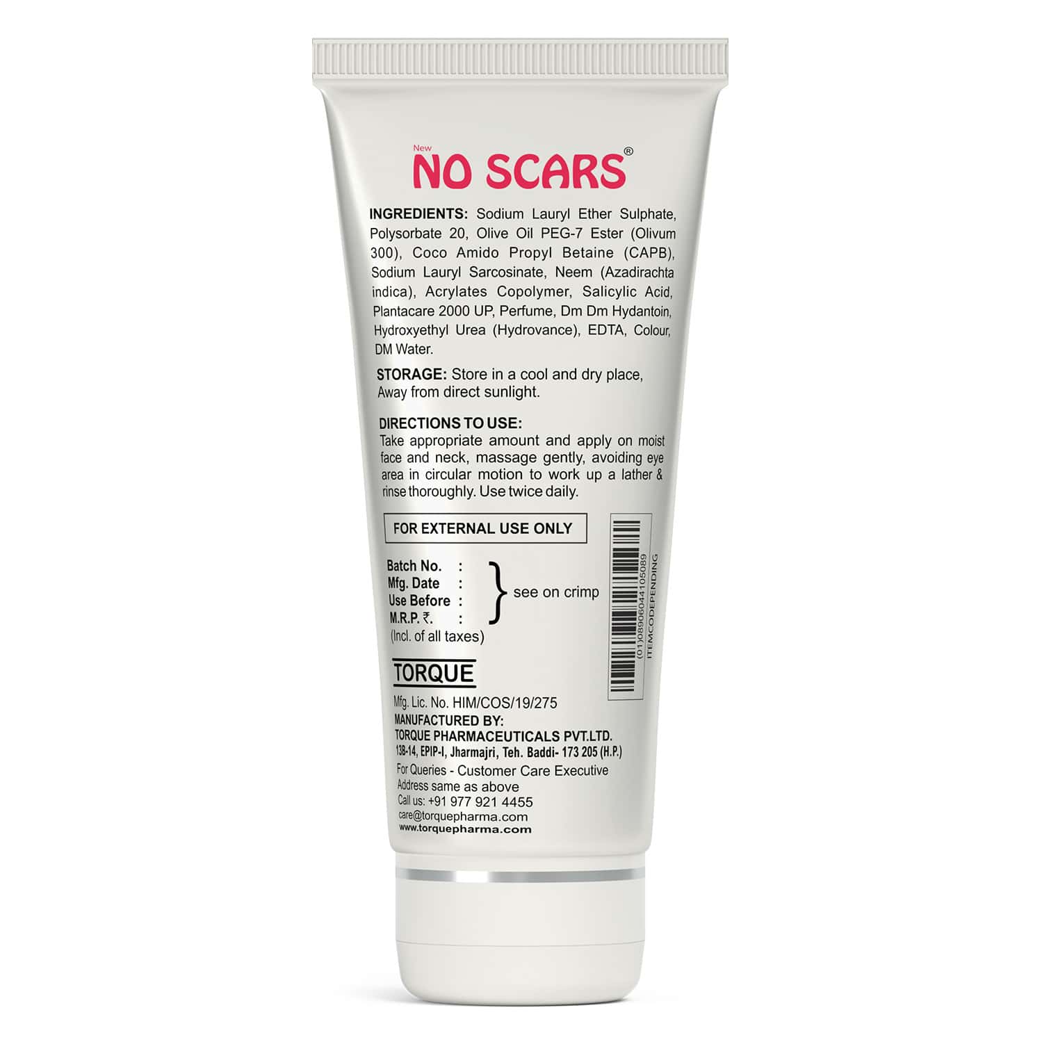 Buy NO SCAR NEEM FACE WASH 60ML, PACK OF 1 Online & Get Upto 60% OFF at ...
