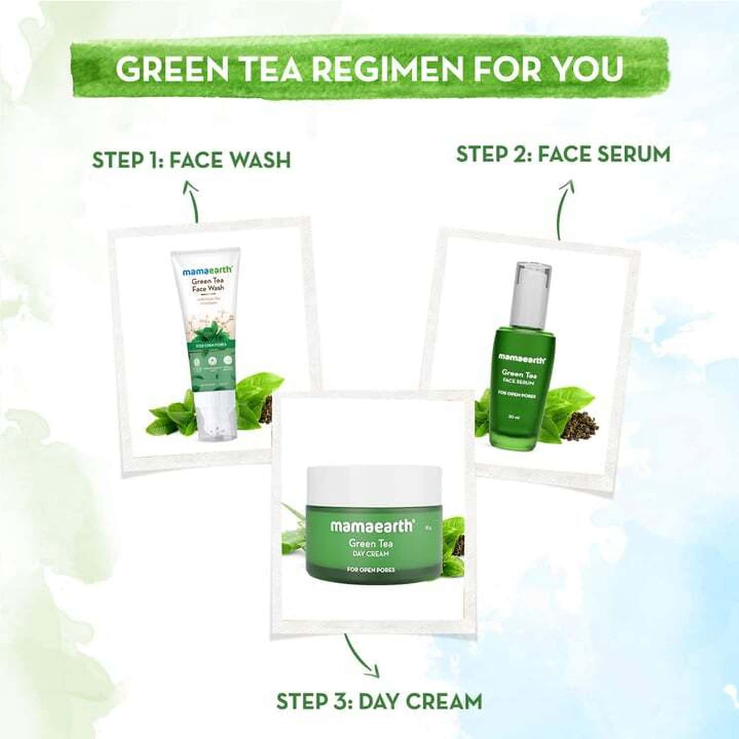 Buy MAMAEARTH GREEN TEA WITH GREEN TEA & COLLAGEN FOR OPEN PORES FACE ...