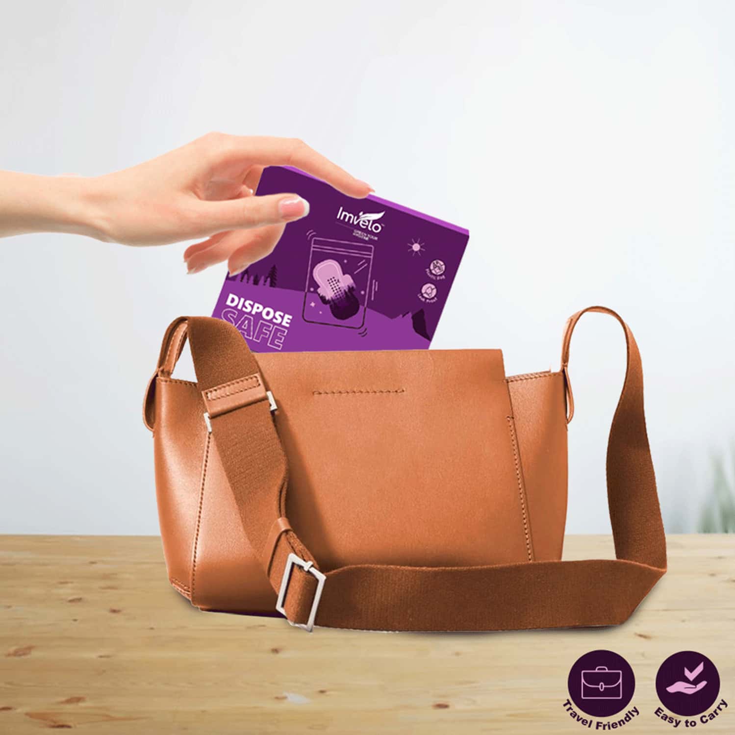 Buy IMVELO SANITARY DISPOSABLE BAGS- 60 BAGS (5 X 8 INCHES) FEMININE ...