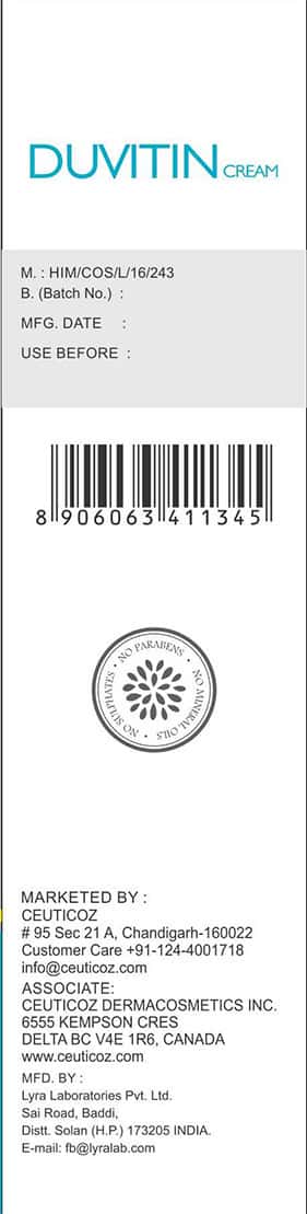 Buy CEUTICOZ DUVITIN MOISTURING CREAM - 100 GM Online & Get Upto 60% ...